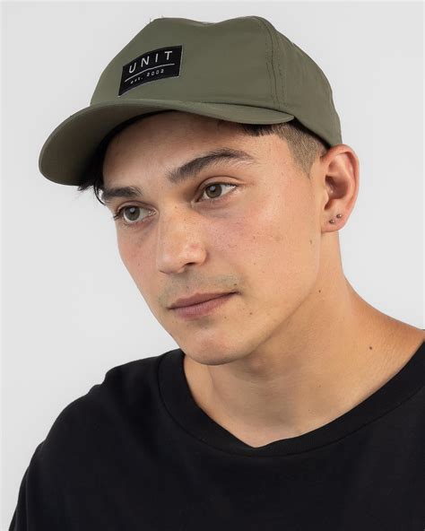 Shop Unit Semi Curve Peak Snapback Cap In Miltary Fast Shipping