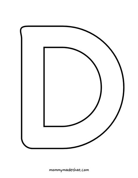 Printable Letter D Grab The Free Template