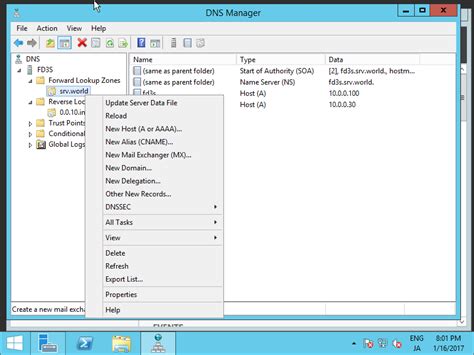 Windows Server 2012 R2 Dns Server Add Mx Record Server World