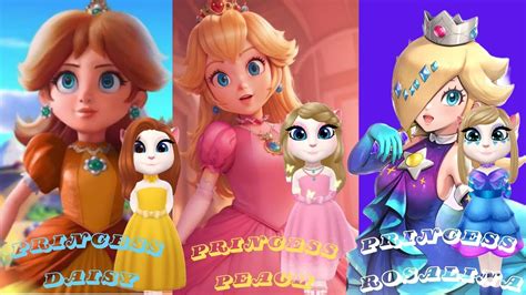 My Talking Angela 2 All Princess From Mario Bros Daisy 🌼vs Peach🍑 Vs