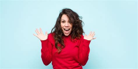 Premium Photo Looking Happy And Excited Shocked With An Unexpected