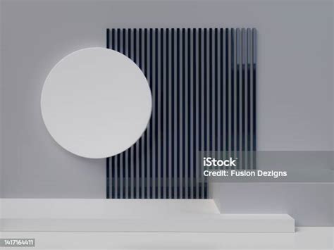 기하학적 모양 최소 개념의 추상적 인 흰색 배경 3d 렌더링 0명에 대한 스톡 사진 및 기타 이미지 0명 구도 단일