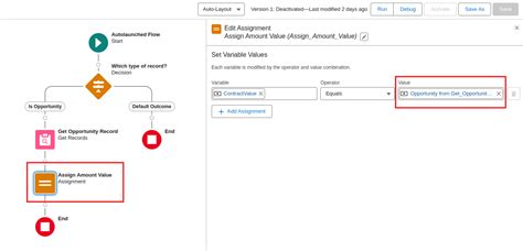 Customize Oneflow Contract Value Flow Salesforce V4 X X And Above