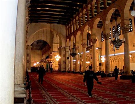 Inside The Great Mosque Of Damascus Syria The Mosque Was Built On Top