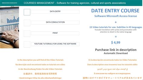 მონაცემთა შეყვანის პროფესია Microsoft Access Software უვადოდ ლიცენზია