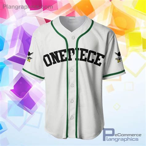 Roronoa Zoro Baseball Jersey Shirt One Piece Anime Merch Clothes