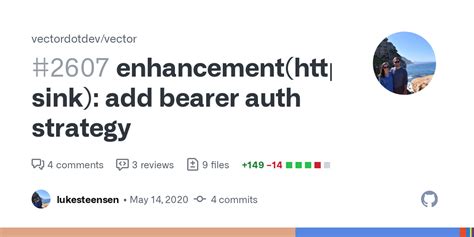 Enhancement Sink Add Bearer Auth Strategy By Lukesteensen · Pull