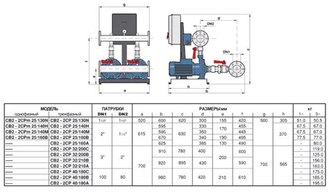 Промышленная насосная станция Pedrollo Cb2 2 Cpm 25160b