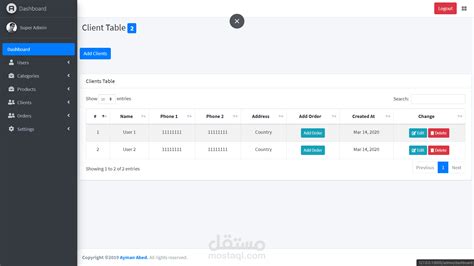 POS System PHP Laravel مستقل