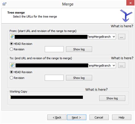 Svn Tortoisesvn Subversion Merge No More Reintegrate A Branch