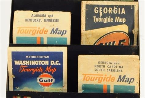Gulf Oil Tourgide Service Gas Station Map Rack