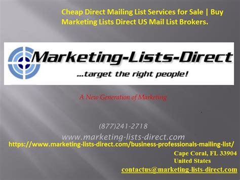 Mailing List Database
