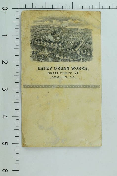1870s The Estey Phonorium Estey Organ Works Lady Playing Pipe Organ
