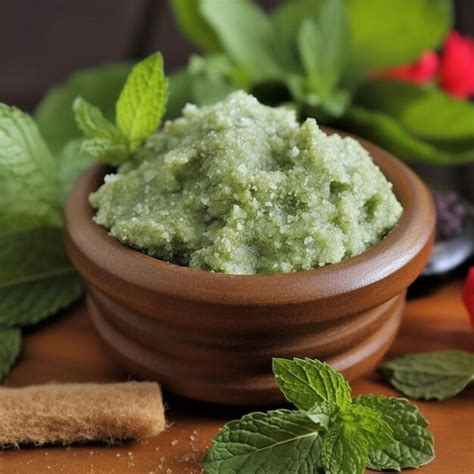 Premium Ai Image Photo Of Refreshing Peppermint Foot Scrub
