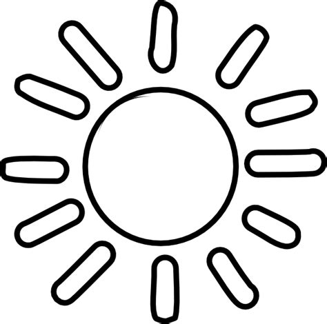 Sun Clipart Black And White 2959352