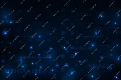 Premium Vector Vector Technology Futuristic Geometric Hi Tech Blue