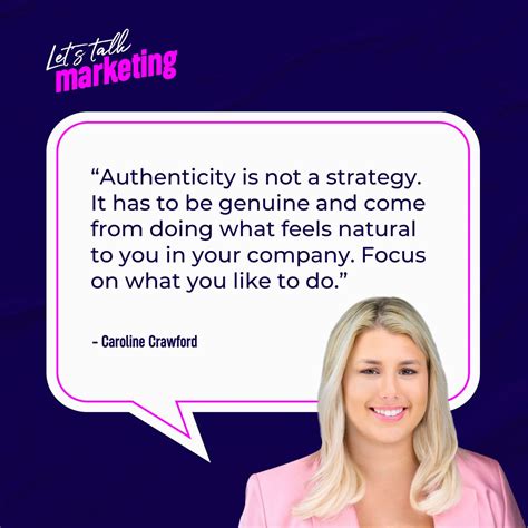 Caroline Crawford On Authenticity And Marketing Lets Talk Marketing