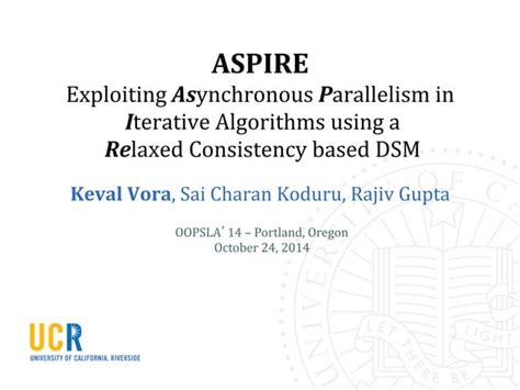 Aspire Exploiting Asynchronous Parallelism In Iterative Algorithms