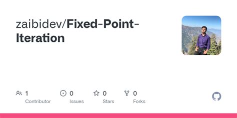 Github Zaibidevfixed Point Iteration
