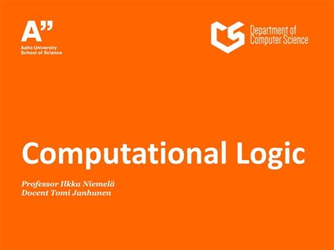 Computational Logic Ppt