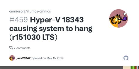 Hyper V 18343 Causing System To Hang R151030 Lts · Issue 459