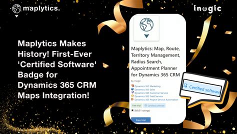 Certified Software Badge For Dynamics 365 Crm Maps Integration