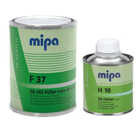 MIPA - F37 Primer & H10 Hardener Kit - Grey | pntrade.co.uk