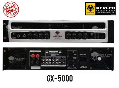 Kevler Gx 5000 Gx5000 Integrated Power Amplifier 1000w X 2 With Bluetooth Usb Aux1 Lazada Ph