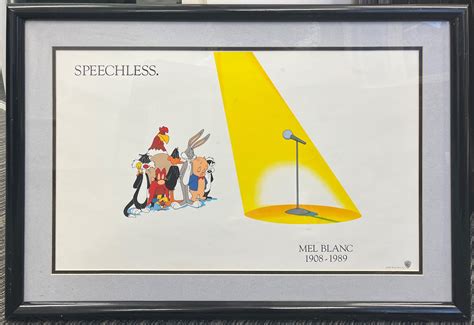 Mel Blanc 1989 Tribute Poster Bhp Collectibles