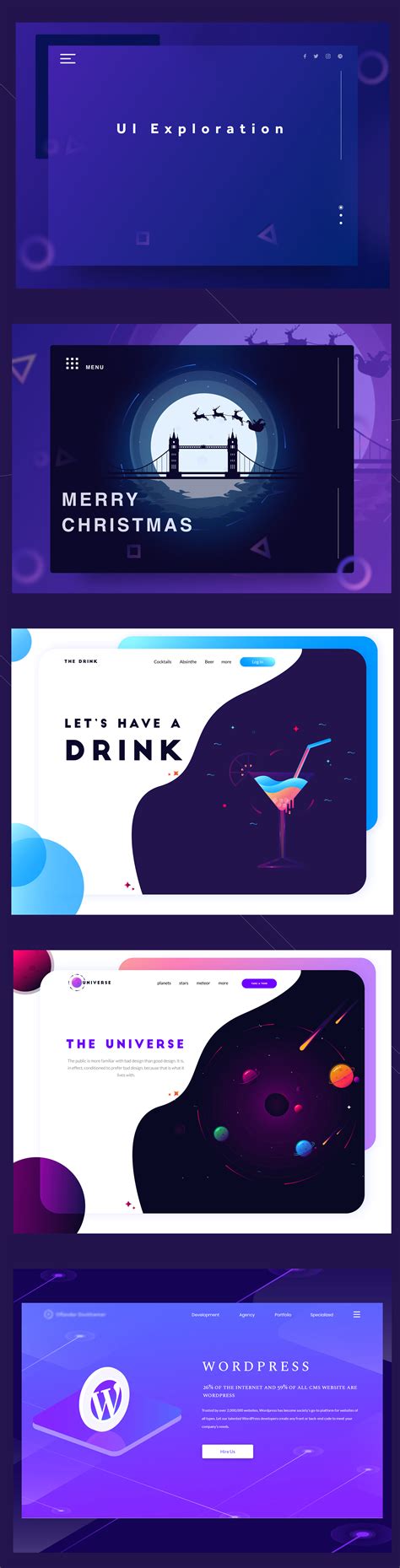 UI Exploration Part 1 On Behance UI Exploration Part 1 On Behance