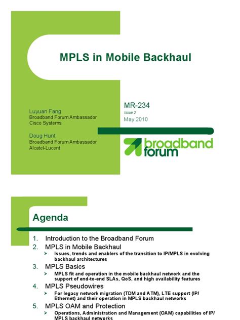 Mpls In Mobile Backhual Pdf Multiprotocol Label Switching Networking