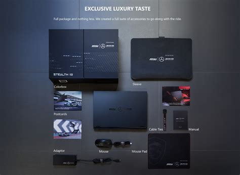 MSI Launches Limited Edition Stealth 18 Mercedes AMG Motorsport And
