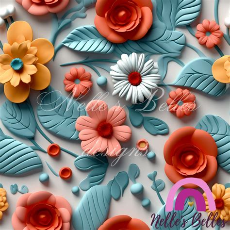 Spring Floral Seamless Nelles Belles