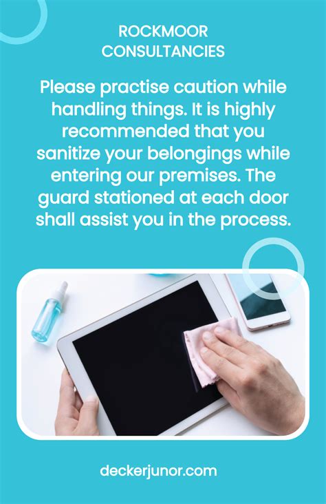 Free Sanitize Your Belongings Poster Template To Edit Online