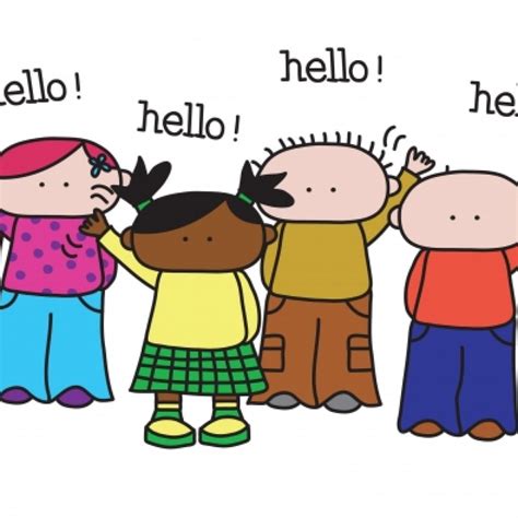 Say Hello Clipart