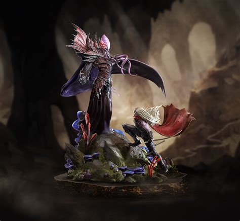 Baldurs Gate 3 Collectors Edition Battle Diorama Of Mind Flayer Vs Drow Drizzt 25cm Height