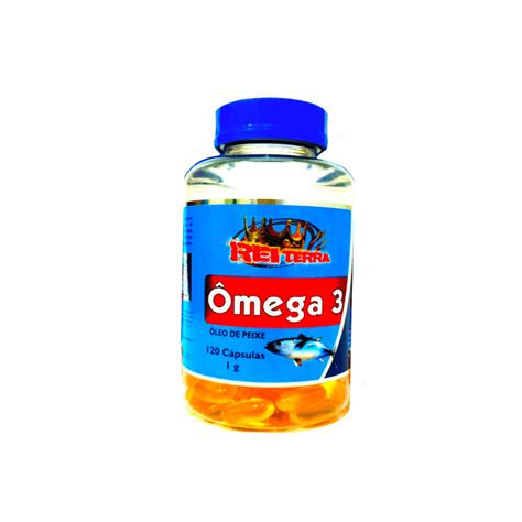 Ômega 3 Óleo De Peixe 60 Cápsulas 1gr Rei Terra Empório Juliana