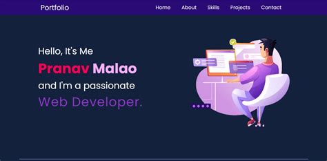 Pranav Malao On Linkedin Virtualinternship Webdevelopment Portfoliowebsite Bharatintern