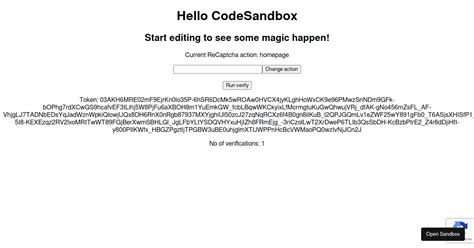 React Google Captcha Test Codesandbox