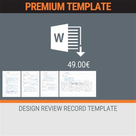 Design Review Record Template Medical Device Hq