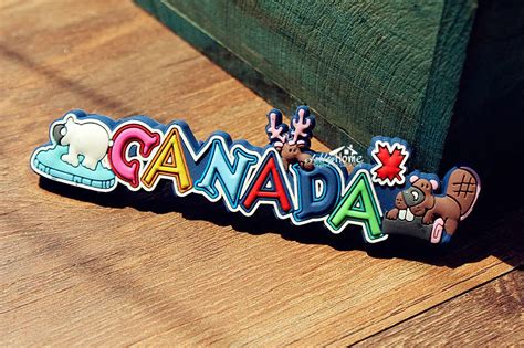 3d 고무 냉장고 냉장고 자석 캐나다 관광 여행 기념품 선물 아이디어 홈 장식 Travel Souvenir Magnet