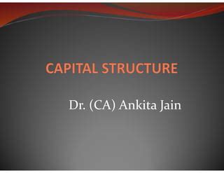 Capital Structure Pdf