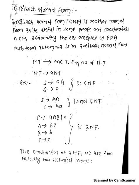 Greibach Normal Form 20171122163329 Pdf