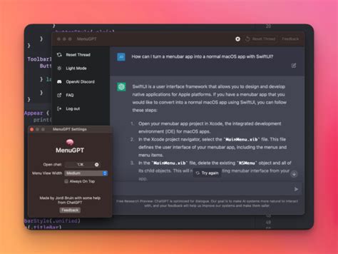 Access Chatgpt From Your Mac Quickly Via Menu Bar