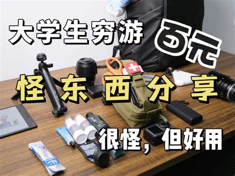 均价百元！很怪，但好用大学生「穷游」好物分享！性价比之选！【618好物推荐】 林禾link 林禾link 哔哩哔哩视频