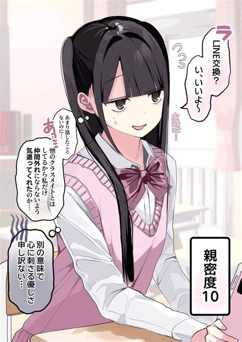 親密度別】lineを交換したいと言われた陰キャひねくれ地雷系jkちゃん12 」ひつじ田🐏の漫画