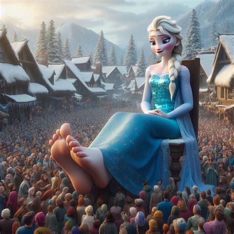 Elsa And Her Giant Feet By Cozybigman33 On Deviantart