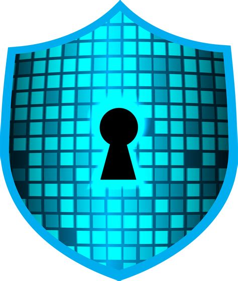 Modern Cybersecurity Technology Background With Shield PNG