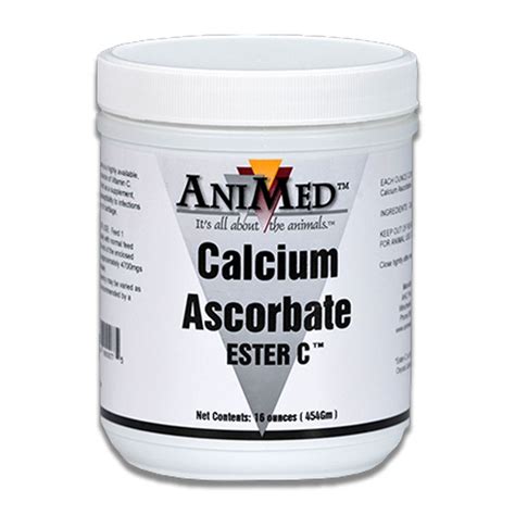 Calcium Ascorbate Animed Equine Nutrition Analysis Feed Bank