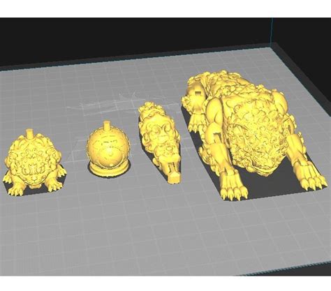 Stl Leon Foo Articulado Lion Foo Archivos Stl Arquivos Silhouette